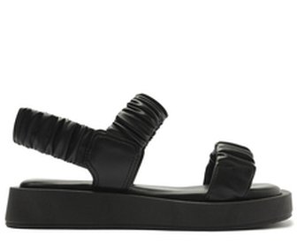 Papete Tiras Scrunchie Glória Preta | Anacapri